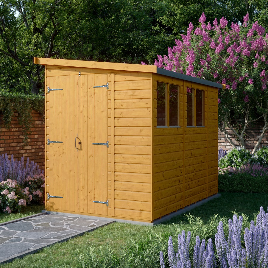 10x6 Lean-to-Pent Shed - Single Door, Windowed by RGB