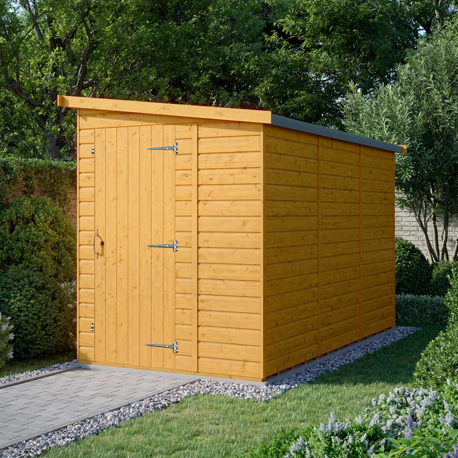 12x6 Lean-to-Pent Shed - Single Door, Windowless by RGB
