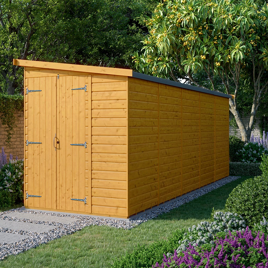 20x6 Lean-to-Pent Shed - Double Door, Windowless by RGB