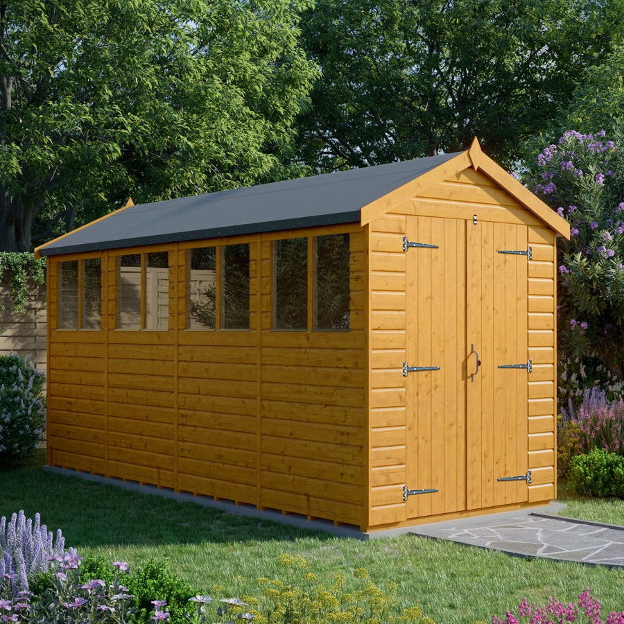 16x6 Garden Sheds & Wooden Workshops - Premium Quality - Rainbow