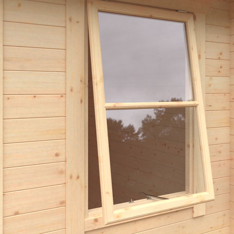 14x10 Harlyn Summer House Log Cabin - Single Door, Windowed by RGB