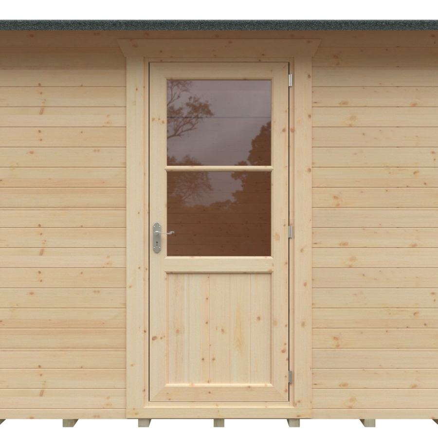 14x10 Harlyn Summer House Log Cabin - Single Door, Windowed by RGB