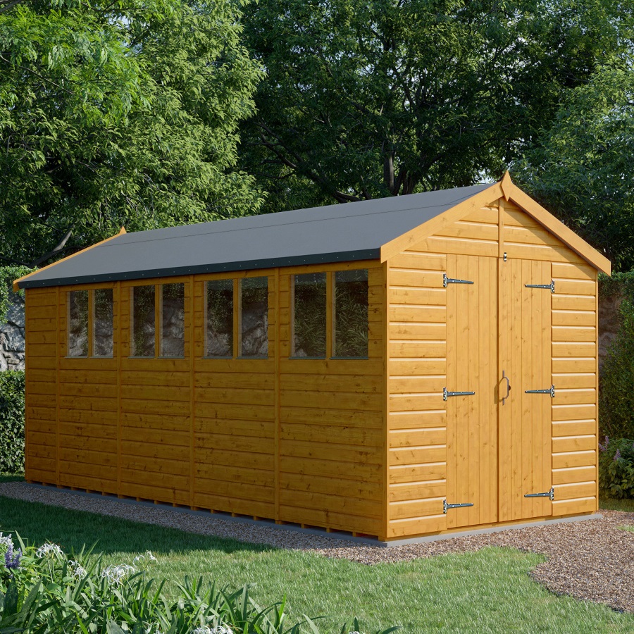 16x6 Garden Sheds & Wooden Workshops - Premium Quality - Rainbow