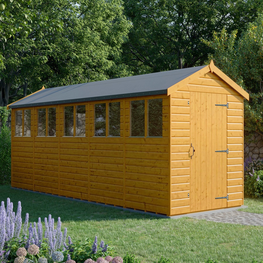 20x6 Apex Shed - Single Door, Windowed by RGB