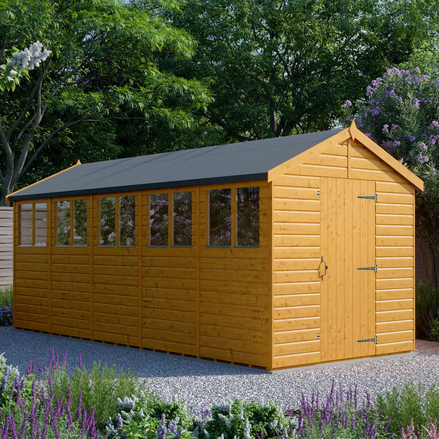16x8 Apex Shed - Single Door, Windowless by RGB