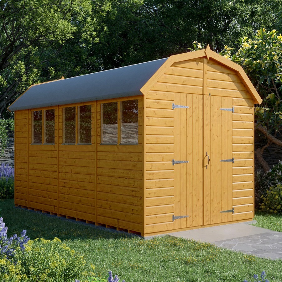 14x8 Barn Shed - Double Door, Windowed by RGB