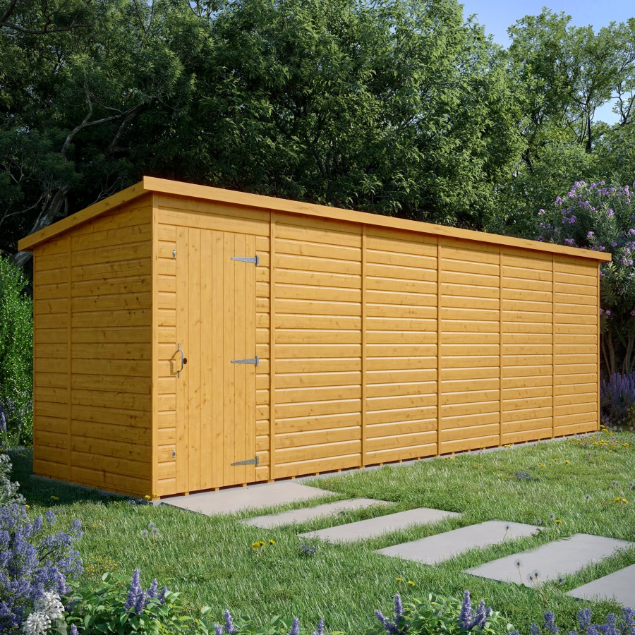 18x8 Pent Shed - Single Door, Windowed by RGB