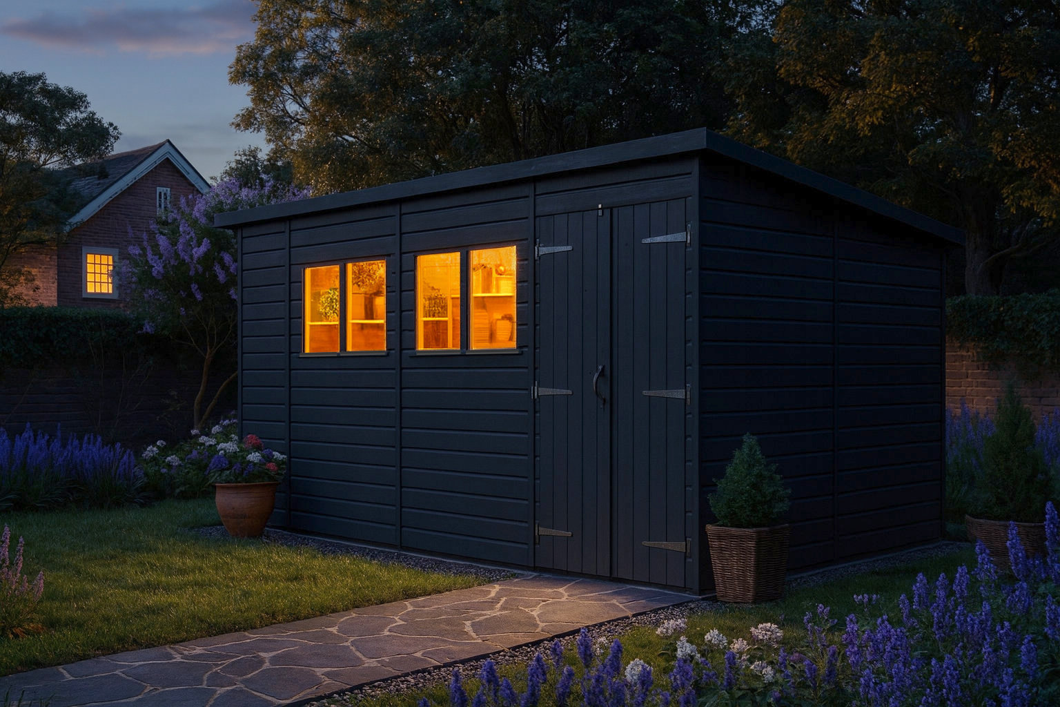 painted shed - Rainbow