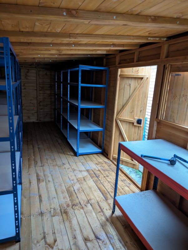 14x8 Corbel Summer House Log Cabin - Double Door, Windowless by RGB